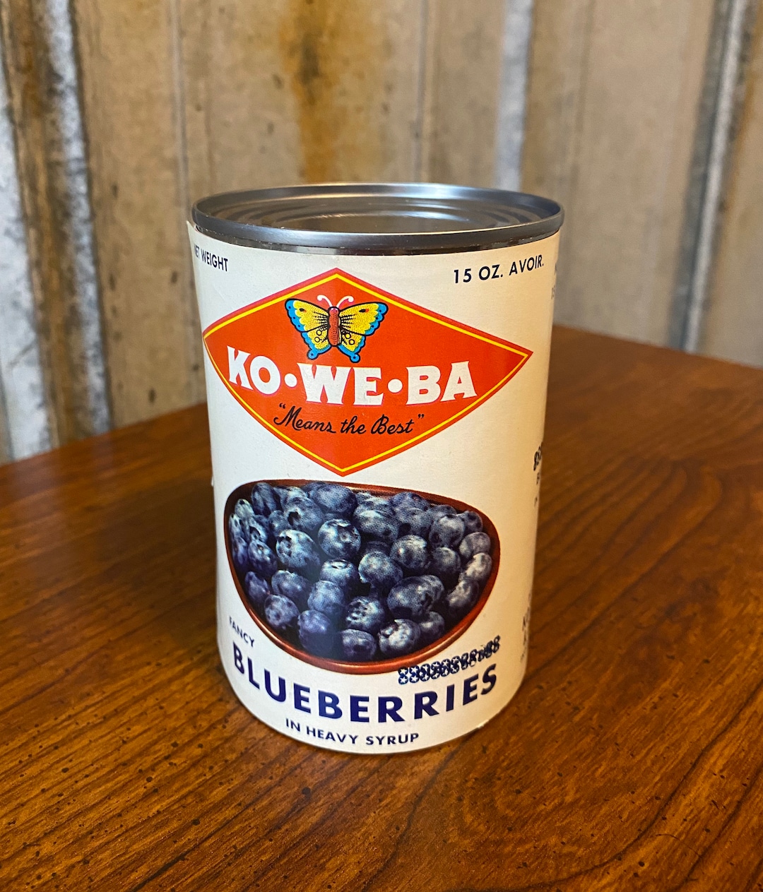 Vintage Ko-we-ba Blueberries Can Label - New Old Stock - Etsy