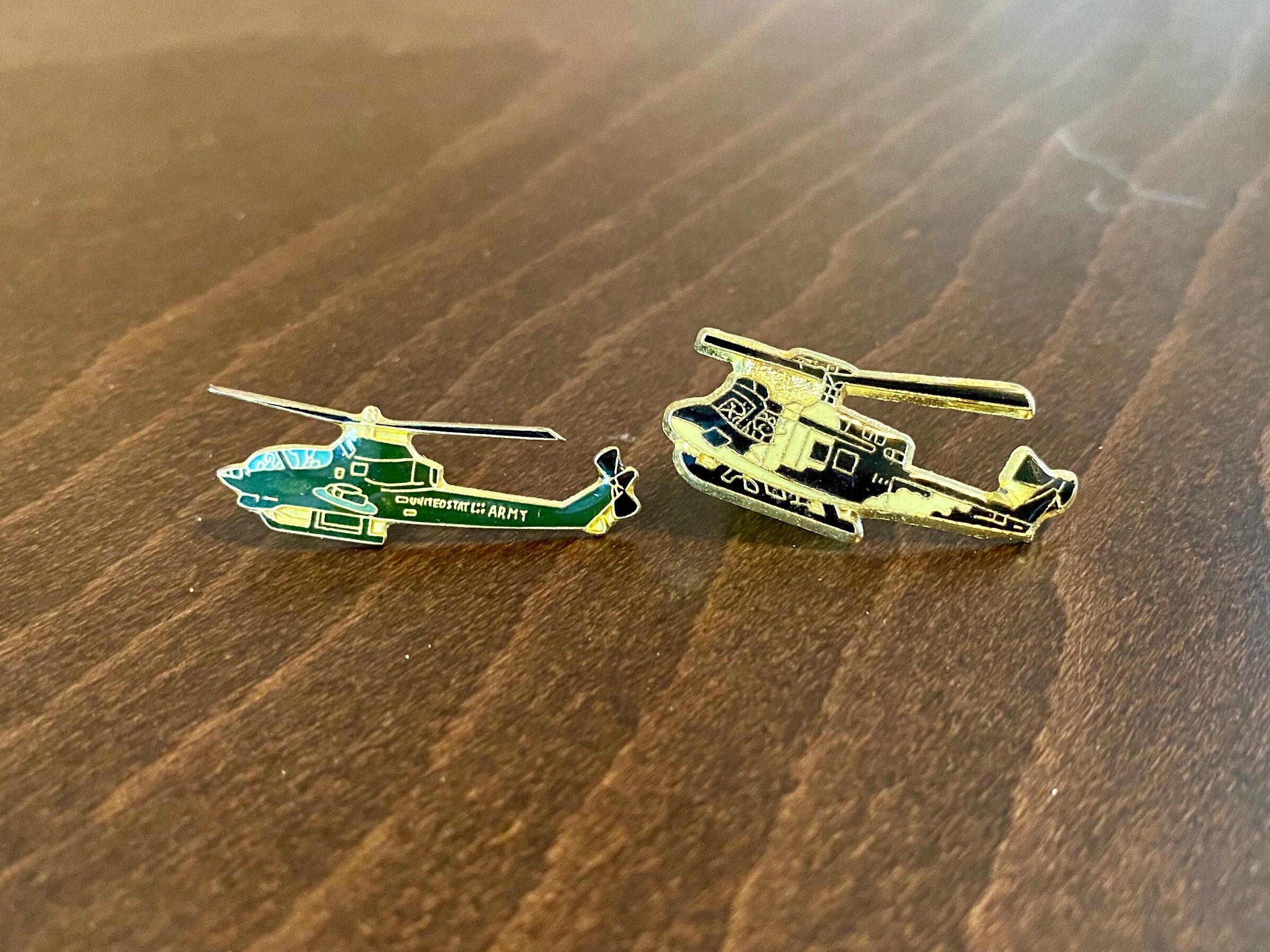 Vintage Vietnam Era Military Helicopter Lapel Pins - Etsy