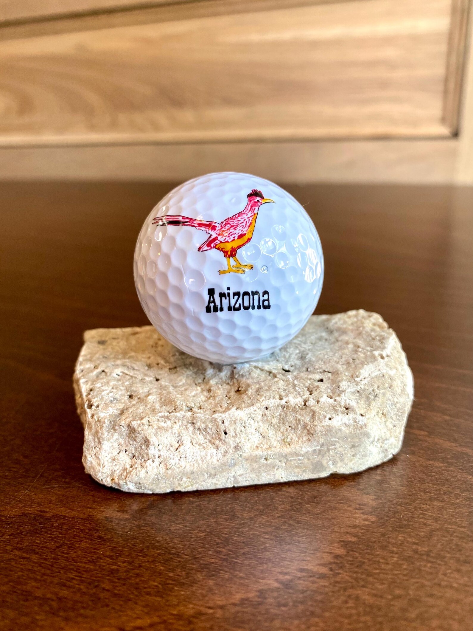 Arizona “roadrunner” Stone Golf Ball Display - Etsy