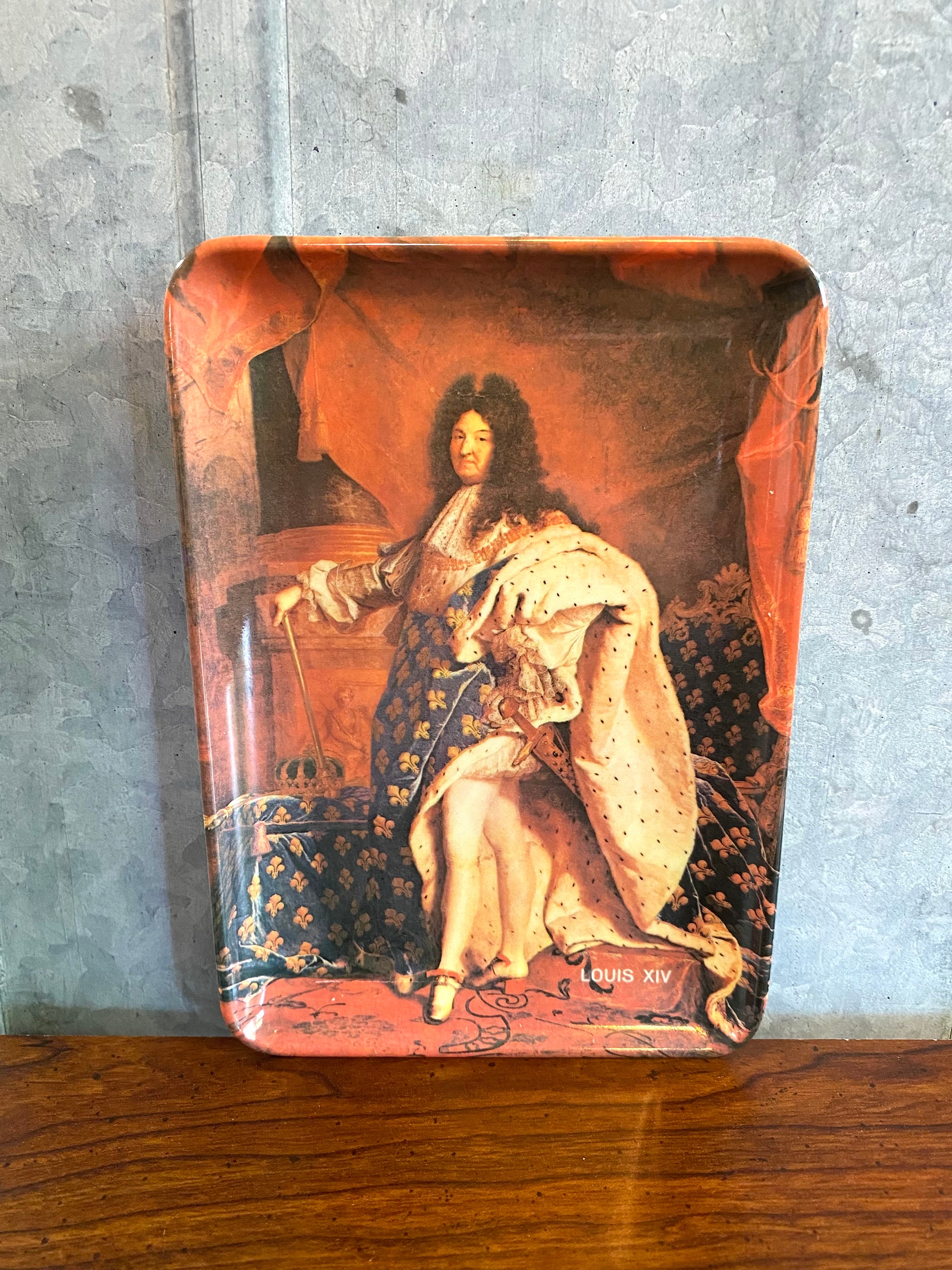 Vintage Henry the VIII Louis XIV and Felipe II Decor Trays - Etsy
