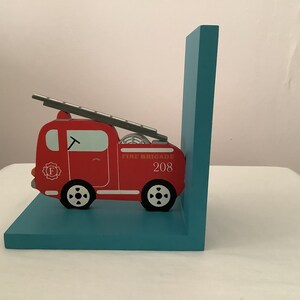 Childrens Fire Engine Book Ends - Etsy