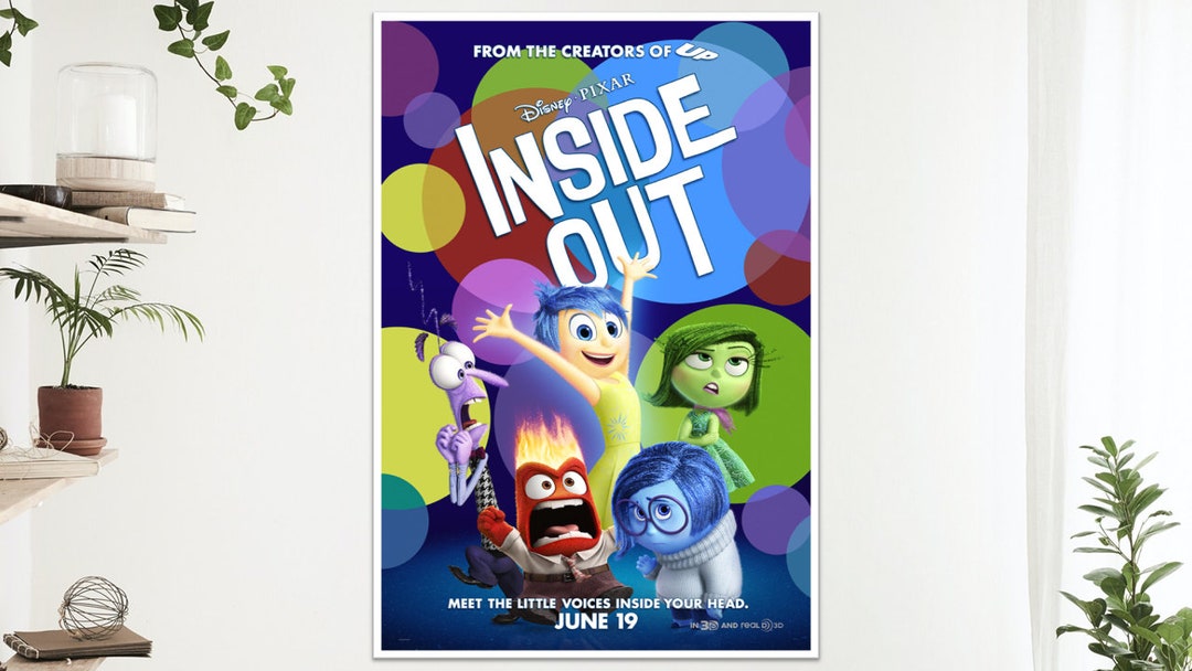 Inside Out Classic Movie Film Poster Print Wall Art Gift A4 A3 - Etsy