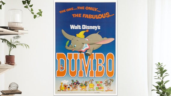 Dumbo Classic Movie Film Poster Print Wall Art Gift A4 A3 - Etsy