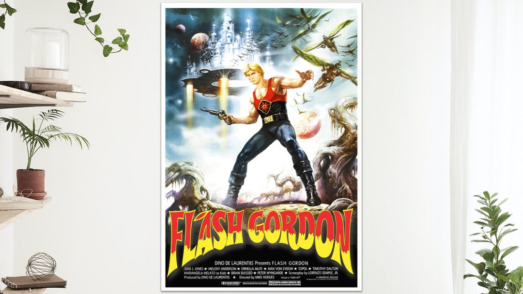 Flash Gordon Movie Film Poster Print Wall Art Gift A4 A3 - Etsy