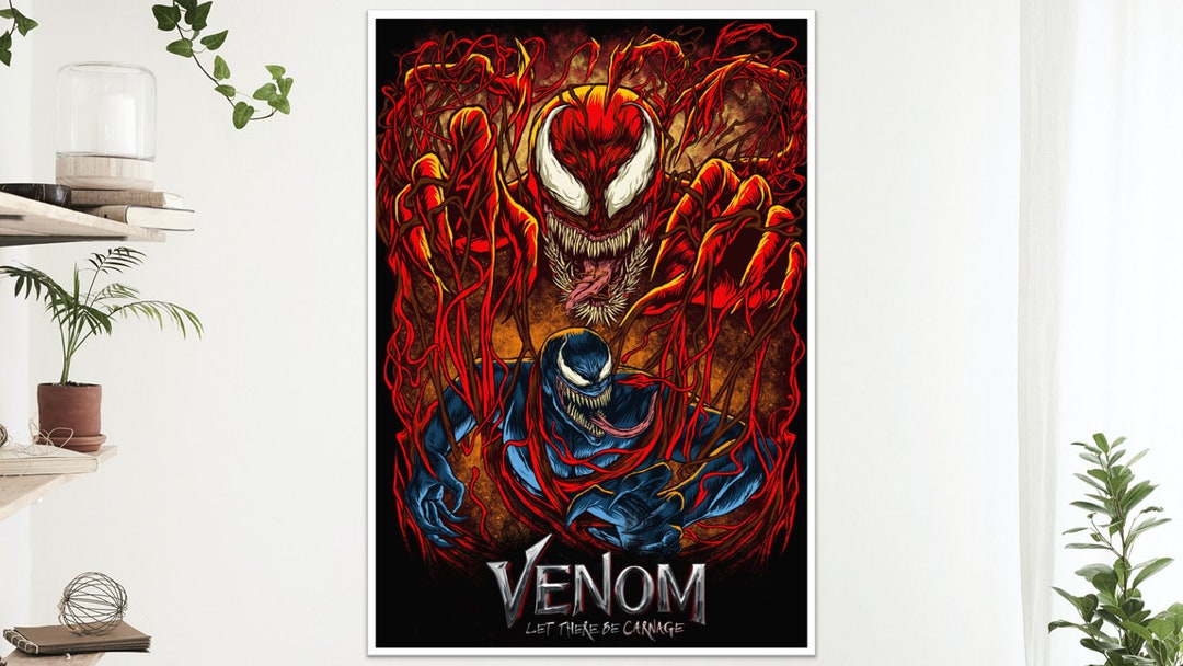 Venom Let There Be Carnage Movie Film Poster Print Wall Art Gift A4 A3 ...
