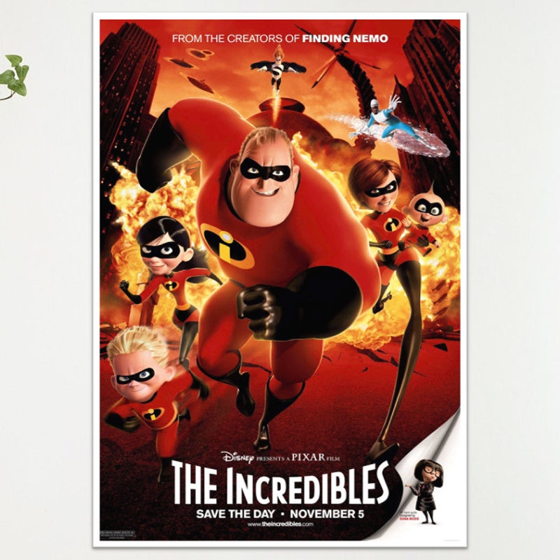 Incredibles Film Poster - Etsy UK