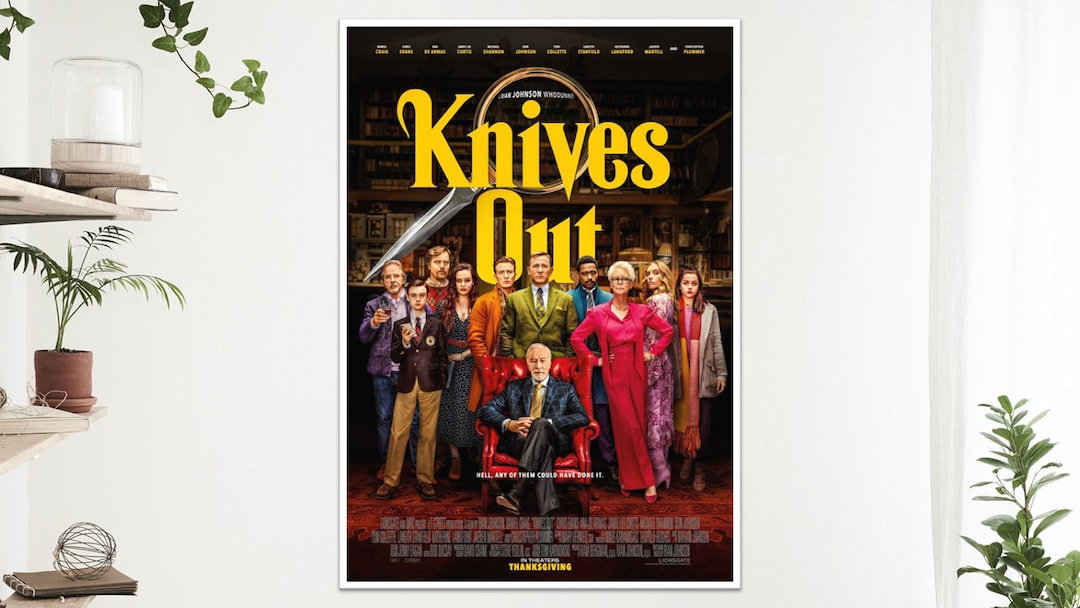 Knives Out Movie Art Film Poster Print Wall Art Gift A4 A3 - Etsy UK