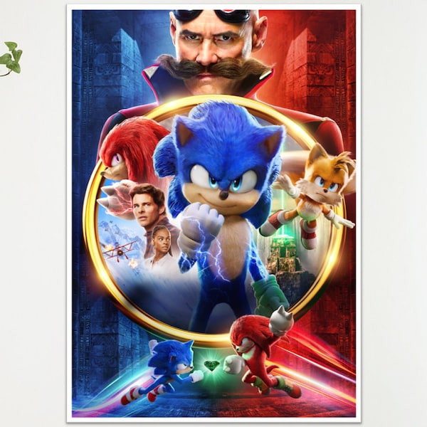 Sonic the Hedgehog Movie Poster - Etsy UK