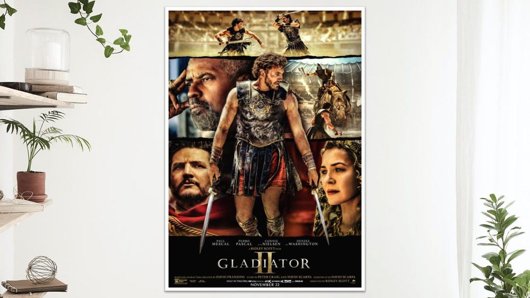 Gladiator 2 Movie Art Film Poster Print Wall Art Gift A4 A3 - Etsy UK