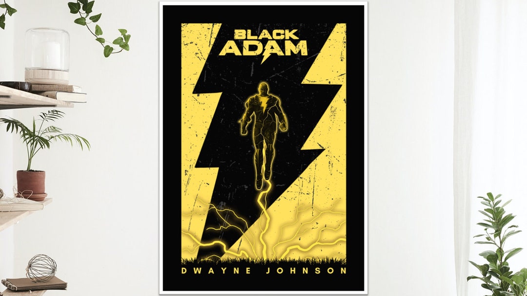 Black Adam Fan Art Film Poster Print Gift A4 A3 - Etsy UK