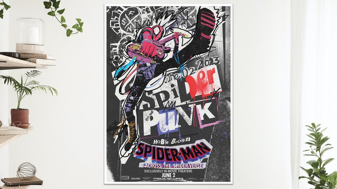 Spider-man Across the Spider-verse Spider-punk Movie Film Poster Print ...