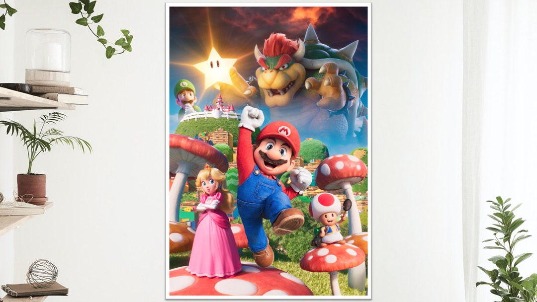 Super Mario Brothers Movie Poster Art Print (A4 A3) - Etsy UK