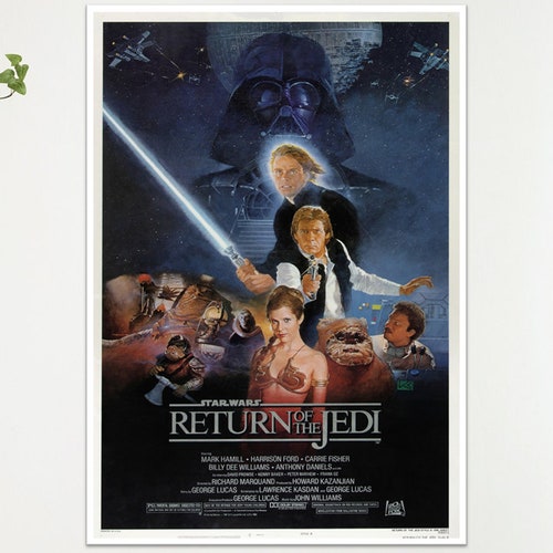 Star Wars Episode VI Return of the Jedi Print three Sizes - Etsy