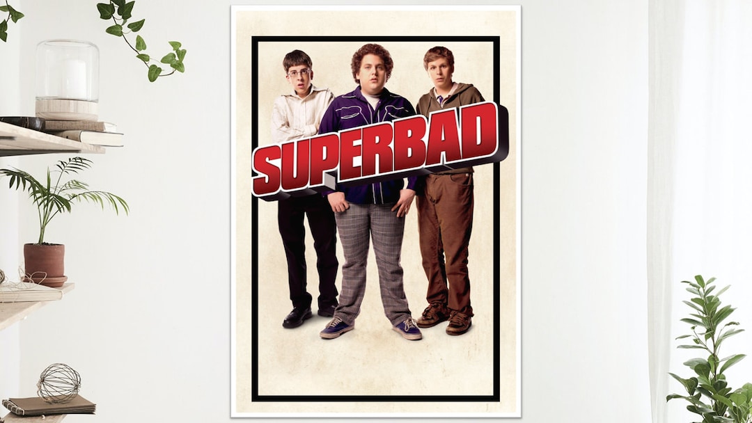 Superbad Movie Art Film Poster Print Wall Art Gift A4 A3 - Etsy UK