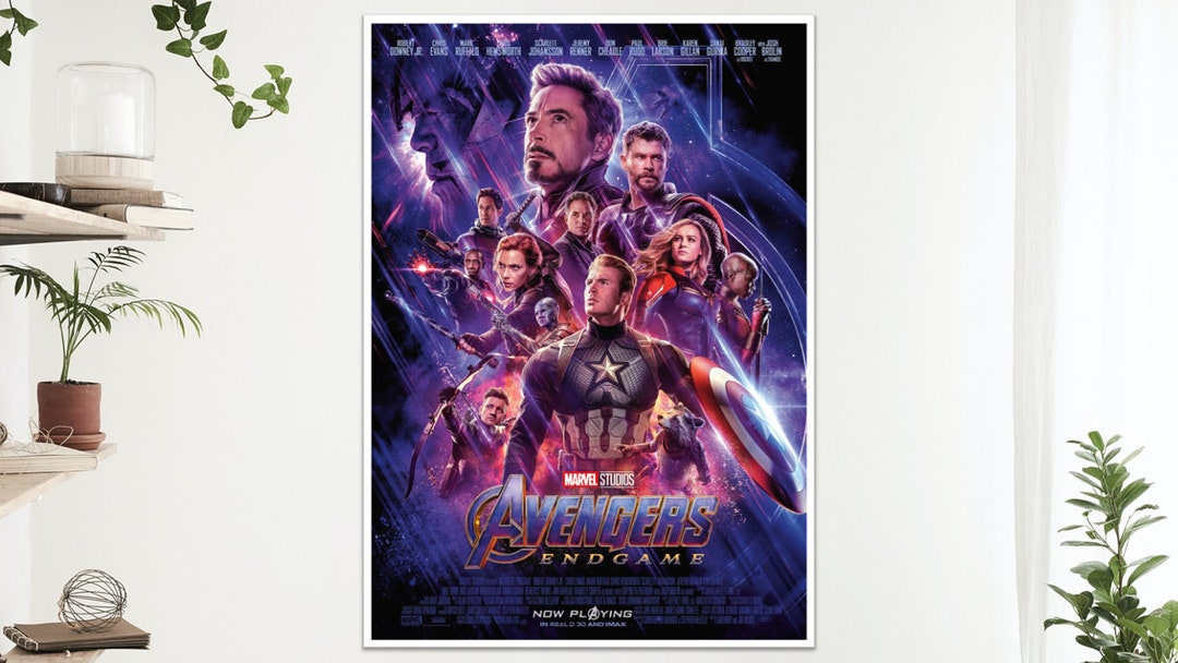 The Avengers Endgame Movie Film Poster Print Wall Art Gift A4 - Etsy
