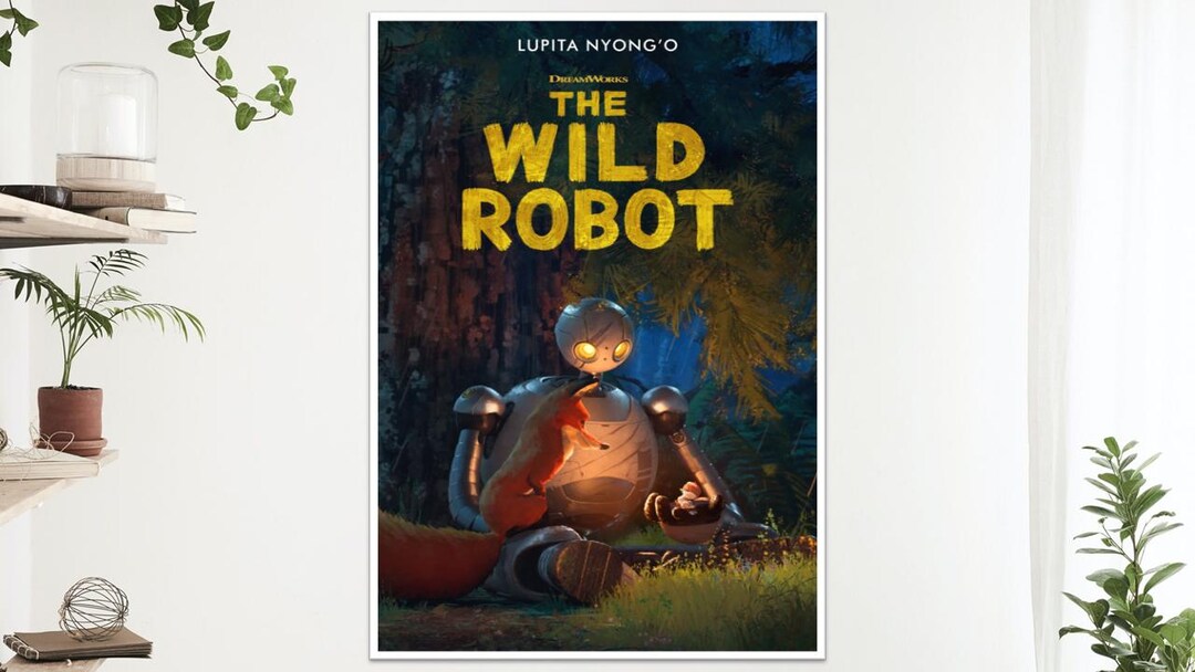 The Wild Robot Movie Art Film Poster Print Wall Art Gift A4 A3 - Etsy