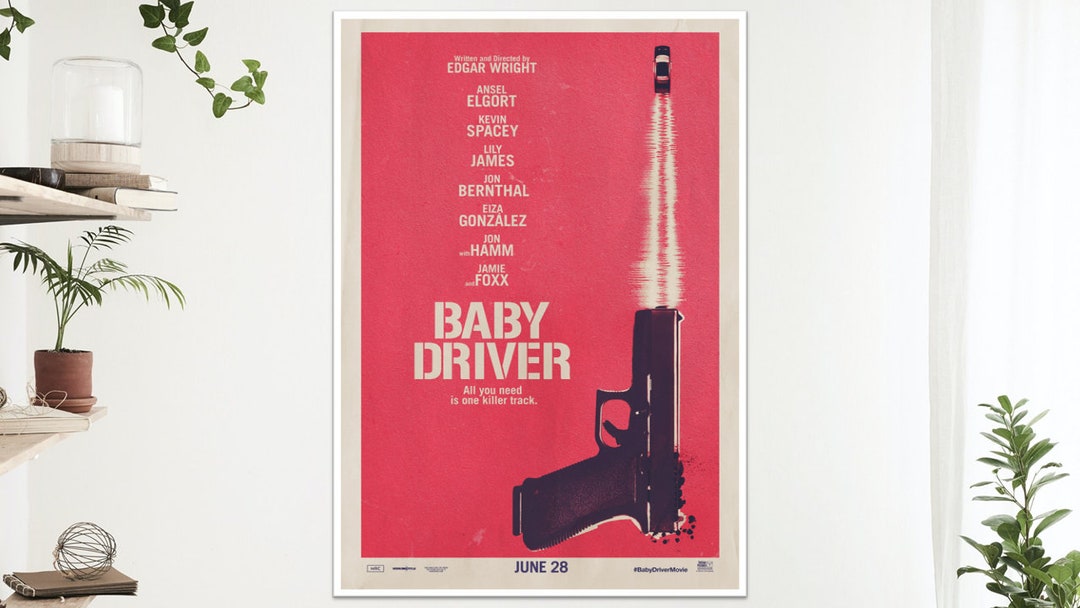 Baby Driver Gun Movie Art Film Poster Print Wall Art Gift A4 A3 - Etsy UK