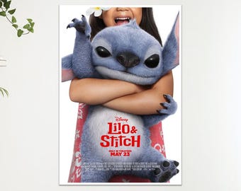 2025 Disney Lilo and Stitch 11x14.5 Movie Poster Wall Art T2 ...