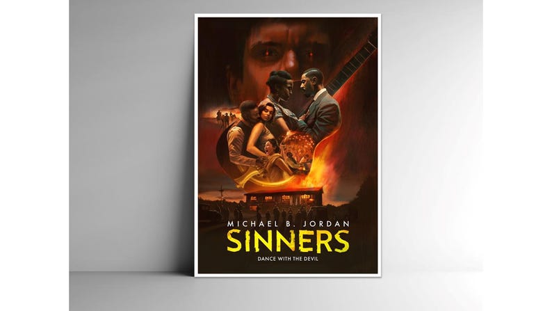 Sinners Movie Film Poster Print Wall Art Gift A4 A3 - Etsy UK