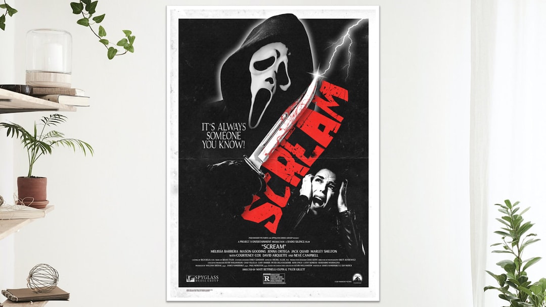 Scream Art Movie Film Poster Print Wall Art Gift A4 A3 - Etsy
