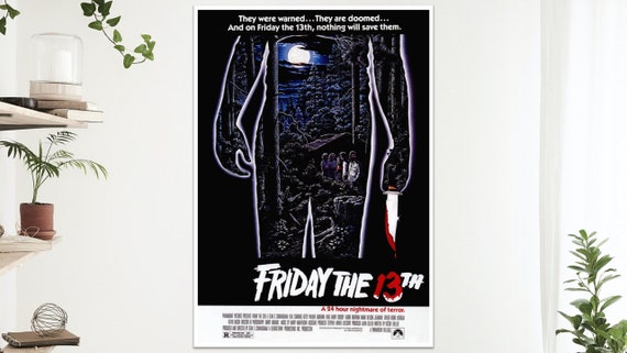 Friday the 13th Movie Film Poster Print Wall Art Gift A4 A3 - Etsy