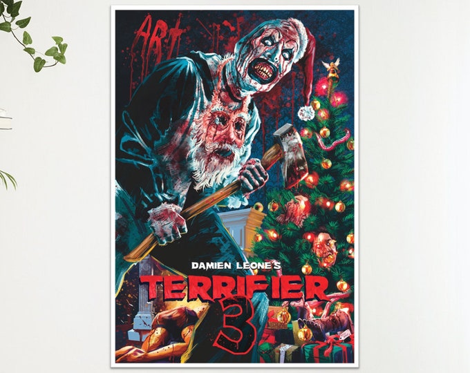 Terrifier 3 Movie Art Film Poster Print Wall Art Gift A4 A3 - Etsy UK