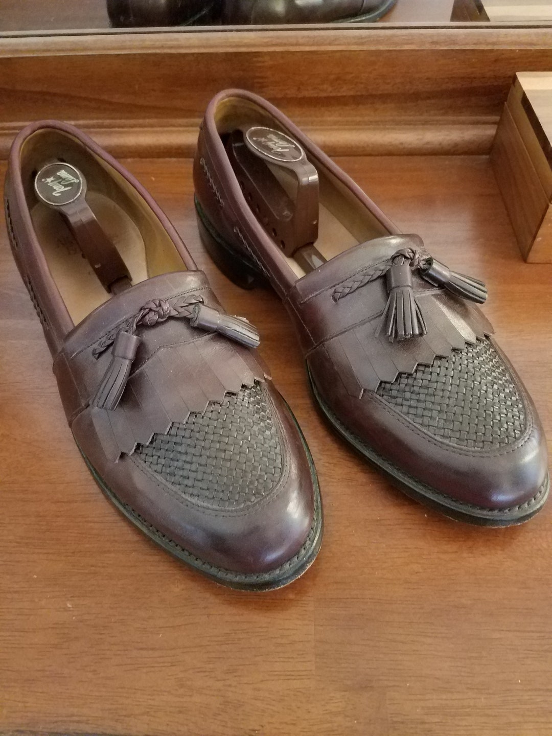 Allen Edmonds "cody" Tassel Leather Loafer Sz 10.5 - Etsy