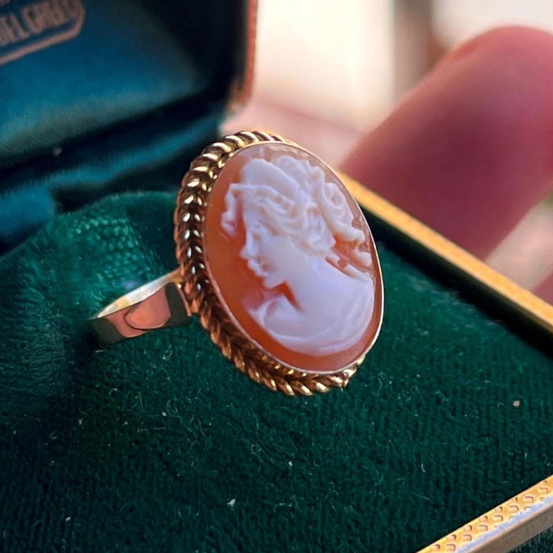 Cameo Ring for Women Gold - Etsy
