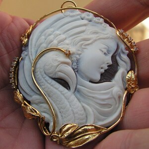 Carved Shell Cameo Museum Quality Hand-engraved Genuine - Etsy