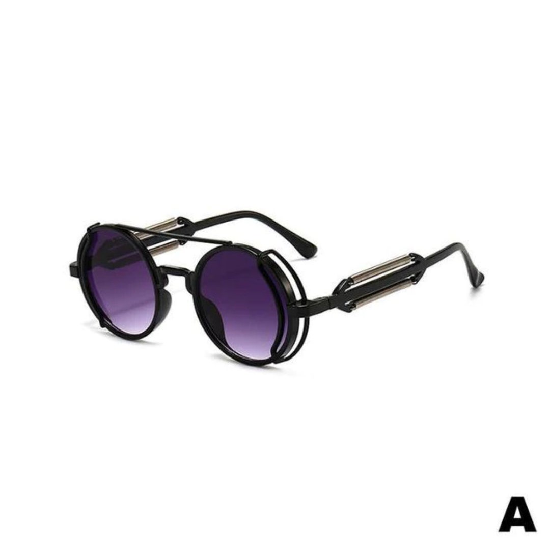 Goth Glasses Steampunk Accsessory Colored Lenses Vintage Round Etsy
