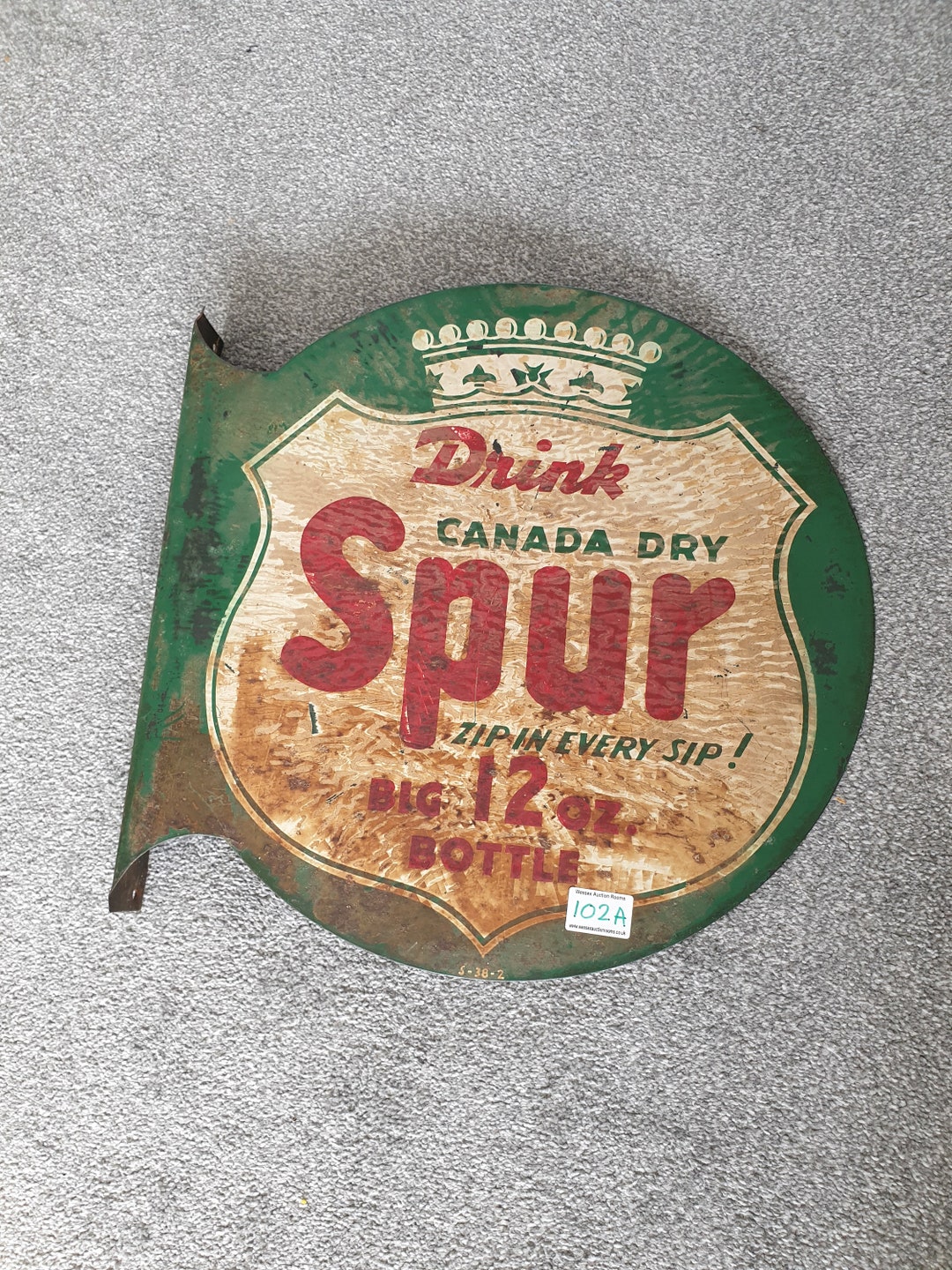 Canada Dry Spur Enamel Sign Antique Double Sided - Etsy