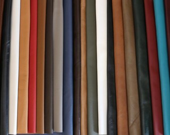 Leather Hide 6 Sq Ft Choose From 20 Colors of Top Grain | Etsy