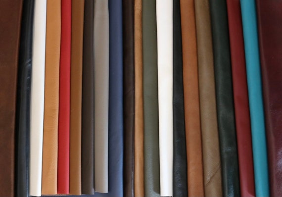 Leather Hide 6 Sq Ft Choose From 20 Colors of Top Grain | Etsy