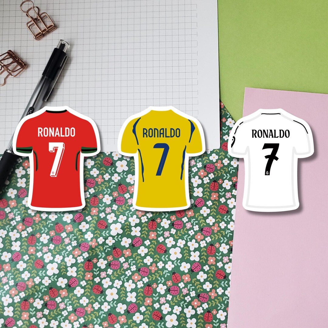 Ronaldo Soccer Jersey Stickers | Fútbol Stickers | Soccer Players ...