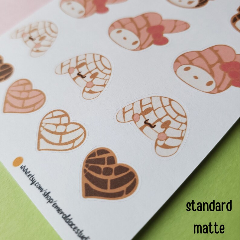 Kitty Concha Sticker Sheet Kitty Stickers Concha Stickers - Etsy