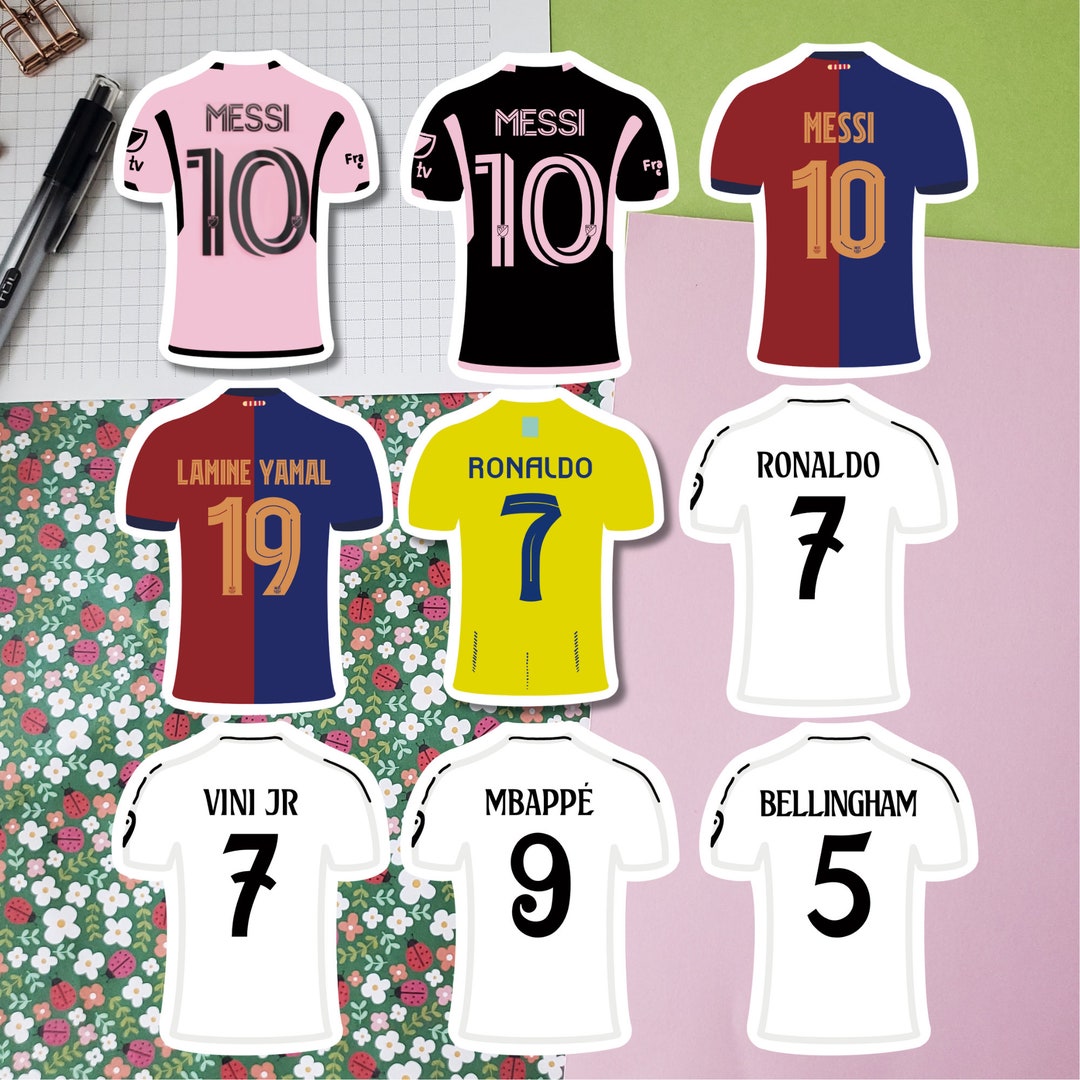 Holographic Soccer Jersey Stickers Fútbol Stickers Soccer Players ...