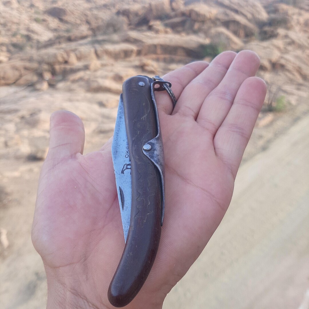 RARE Couteau Okapi Vintage Original, Made in Germany, Lame En Acier Au ...