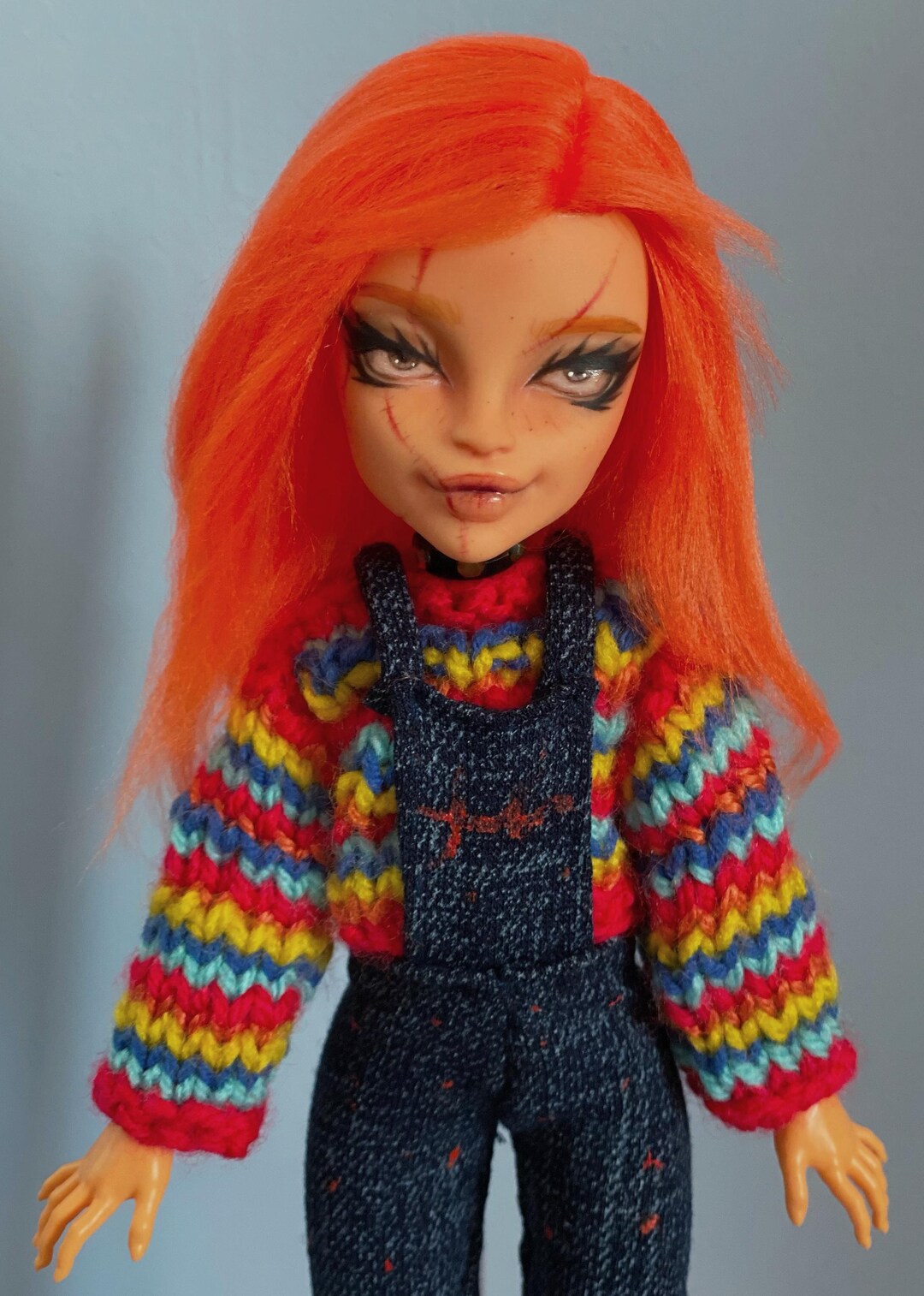Monster High Doll Chucky G3 Skullector Ooak Repaint Custom - Etsy