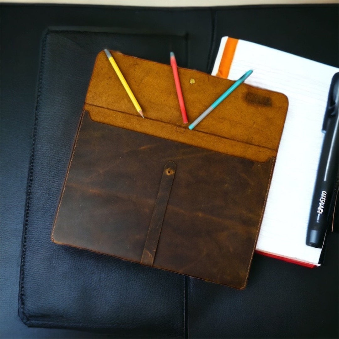 Full Grain Leather Document Organizer Personalized Leather Document ...