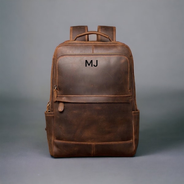 Leather Backpack - Etsy New Zealand