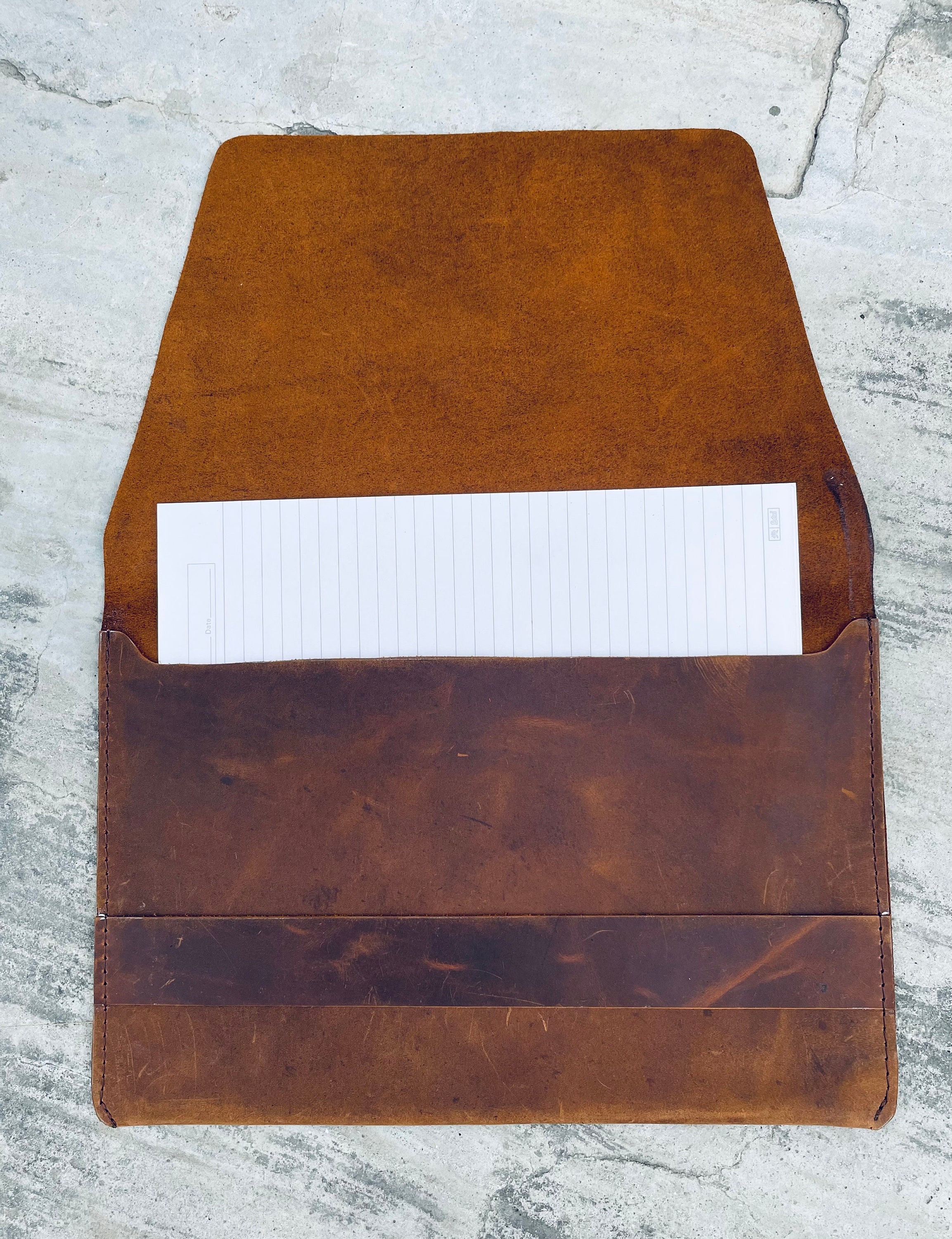 Engraved Leather Document Holder, Personalized Document Holder, Leather ...