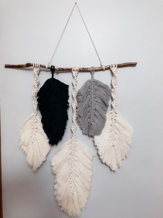 Feather Macrame Wall Hanging - Etsy