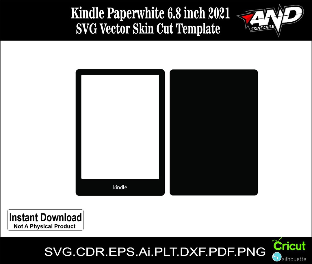 Kindle Paperwhite 6.8 Skin Vector Templater Skin Layout Skin Die Cuts ...