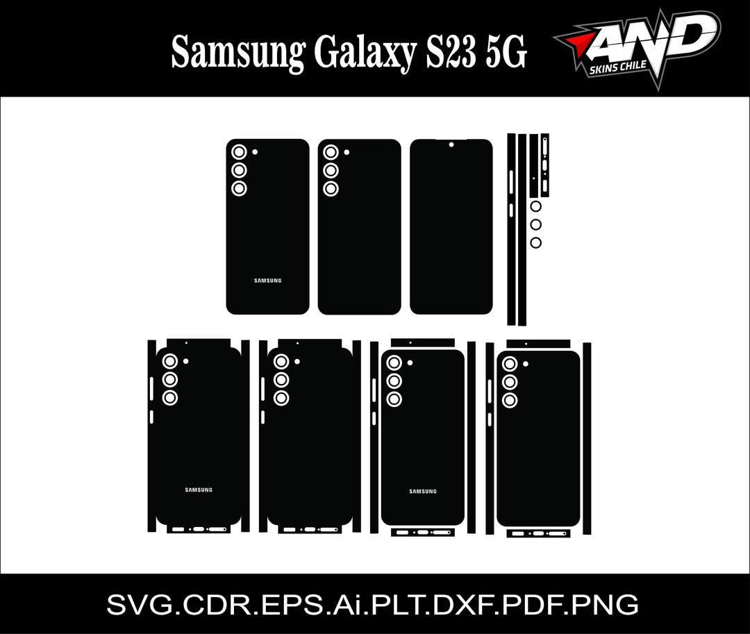 Samsung Galaxy S23 5g Skin Template Vector Skin Layout Skin Die Cuts ...