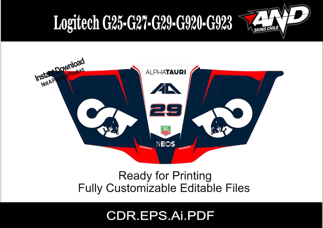 Logitech G29/G923/ G920/G27/G25 Ready for Printing (alpha Tauri Design ...