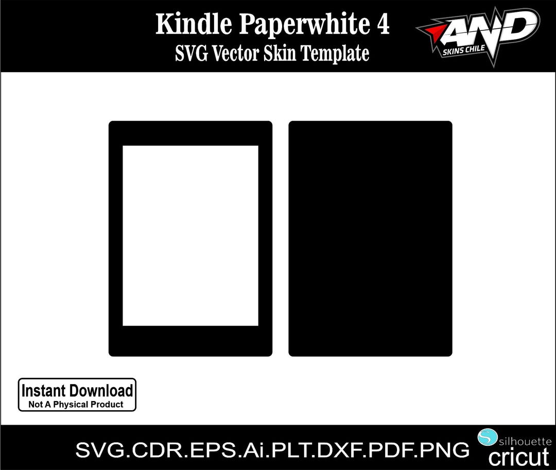 Kindle Paperwhite 4 Skin Vector Skin Layout Skin Die Cuts File Svg Skin ...