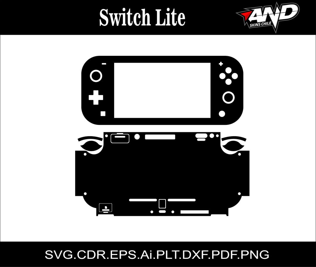 Switch Lite Skin Template Vector Skin Layout Skin Die Cuts File Svg ...