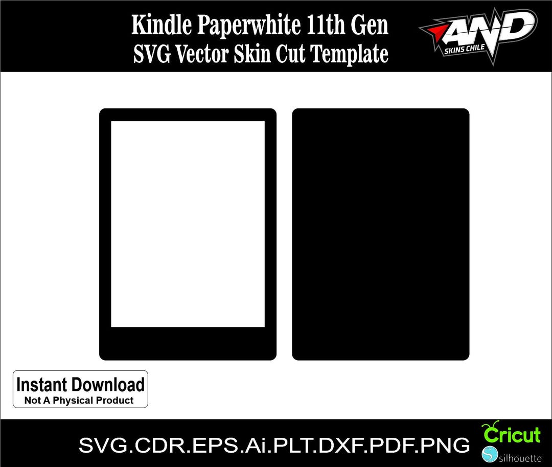Kindle Paperwhite 11th Skin Vector Template Skin Layout Cuts File Svg ...