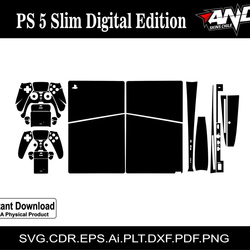 Ps5 Cover Slim Template - Etsy