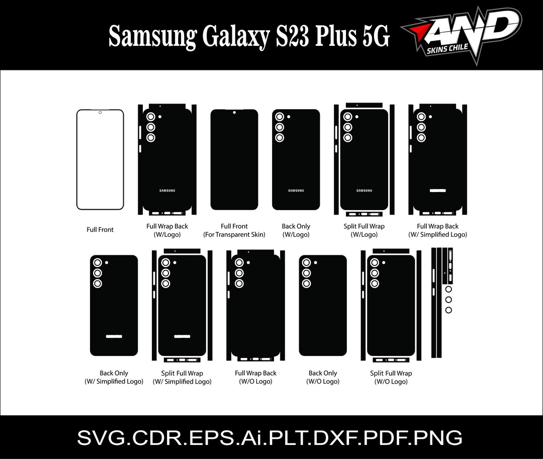 Samsung Galaxy S23 Plus 5g Skin Template Vector Skin Layout Skin Die ...